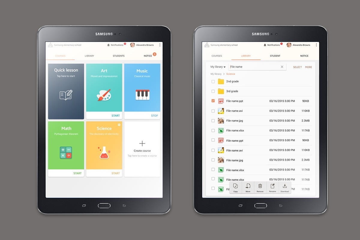 Samsung School : Michal Glogowski Portfolio