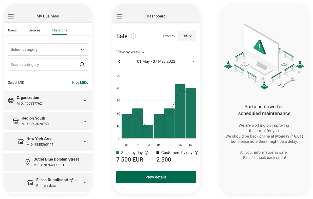 Merchant Portal : Michal Glogowski Portfolio